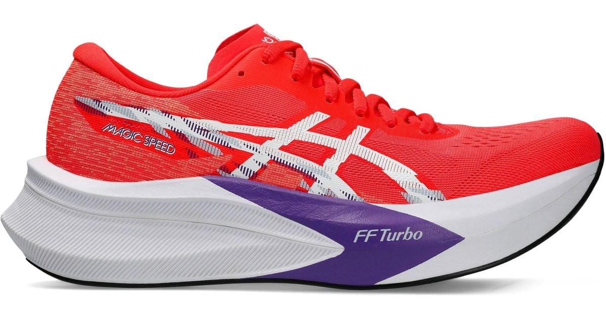 Asics Magic Speed 4 Trainers in Red | Lyst UK