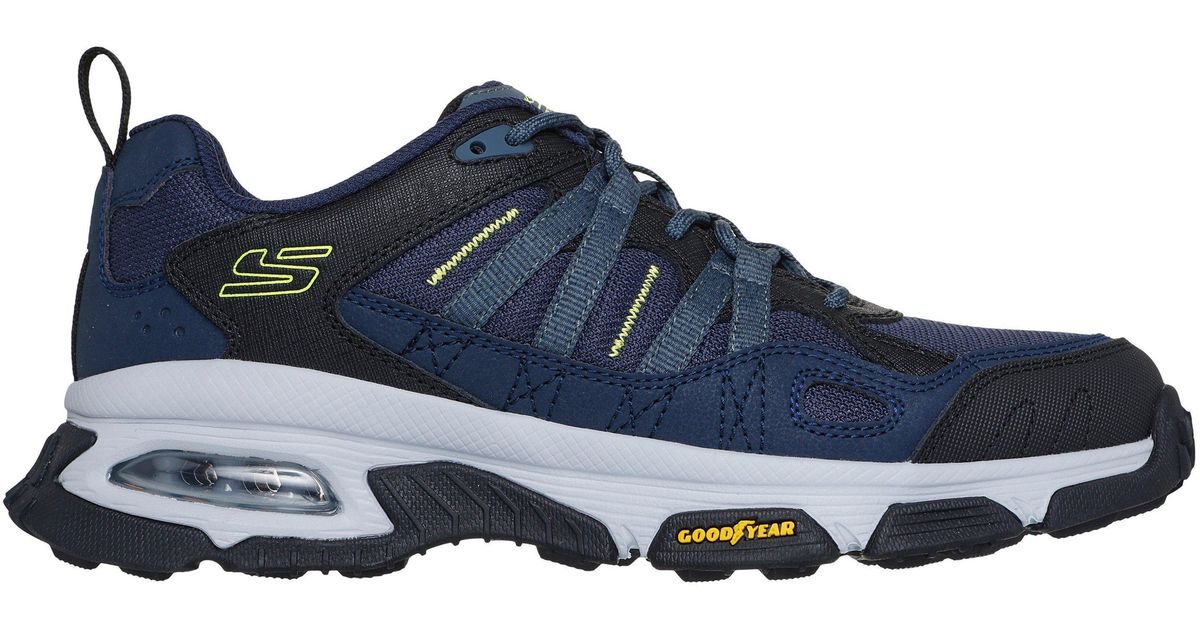 Skechers Air Envoy Casual Low-Top Trainers in Blue for Men | Lyst UK
