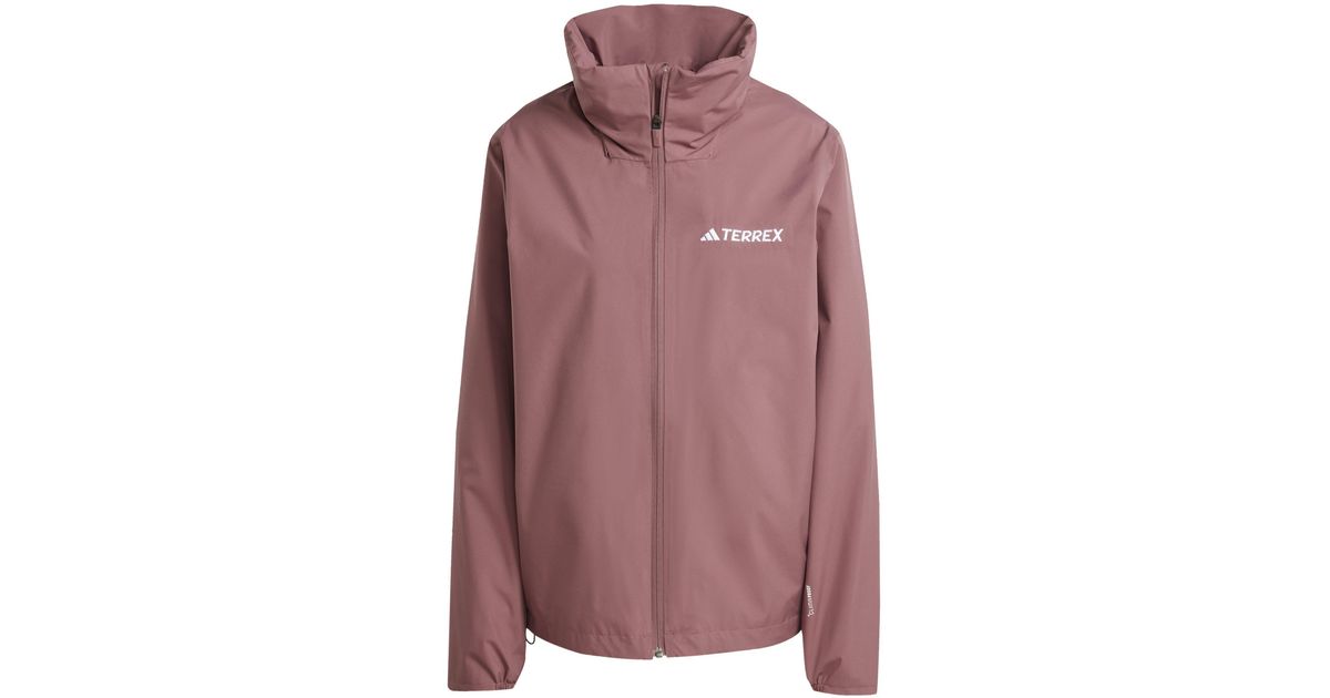 adidas Multi Essentials 2L Rain Jacket in Purple | Lyst UK