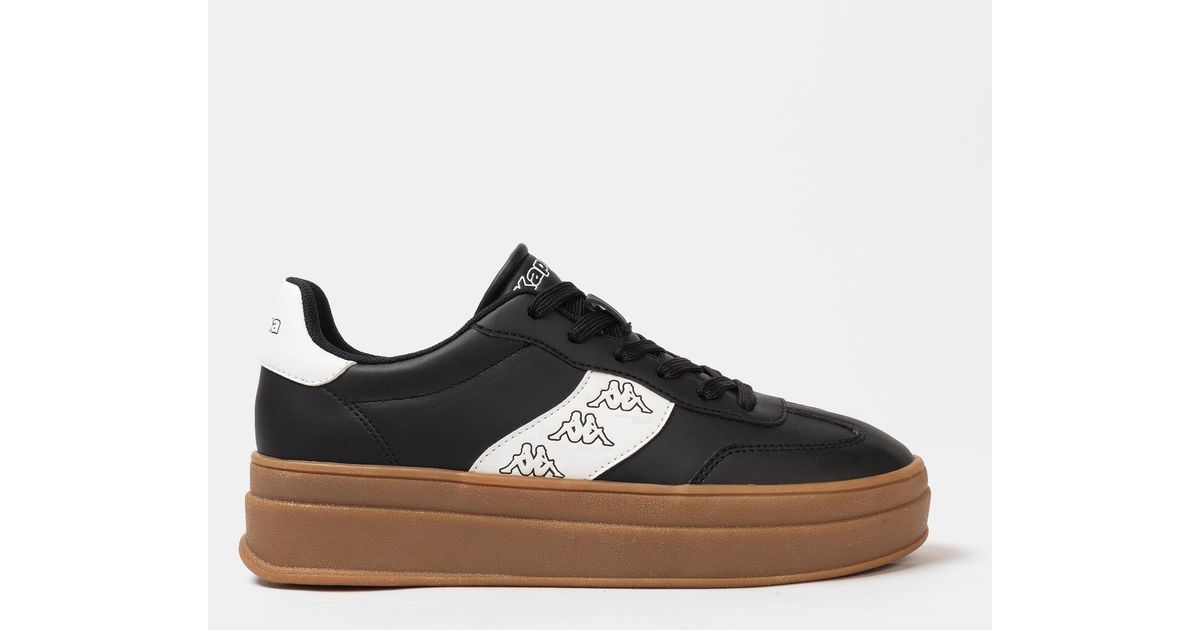 Kappa Scafa Platform Ladies Trainers in Black | Lyst UK