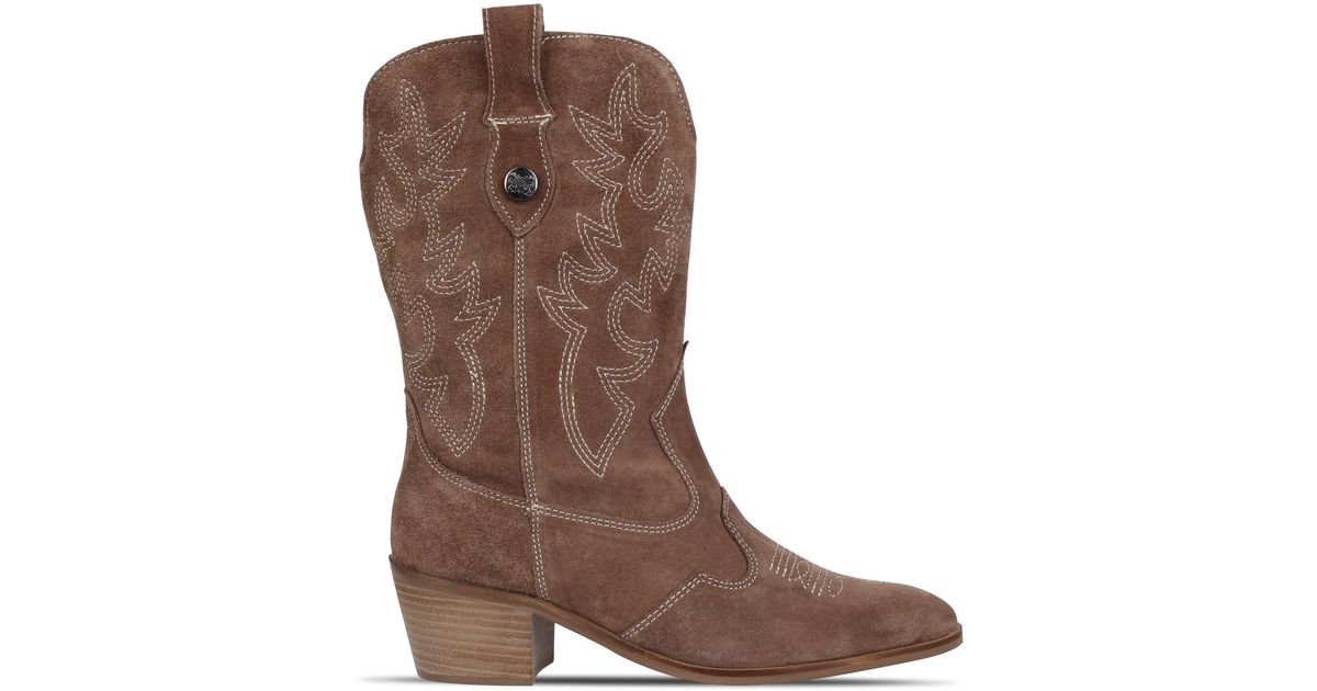 Biba Western Cowboy Boots in Brown | Lyst UK