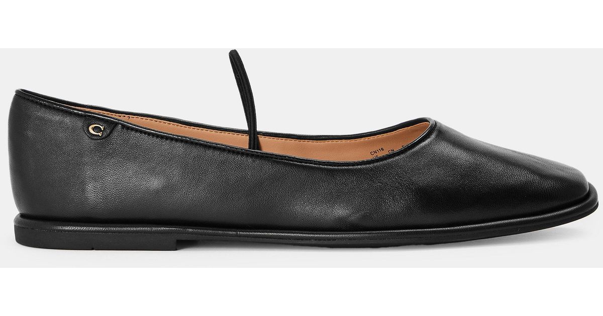 COACH Emiliamaryj Ballet Pumps in Black | Lyst UK