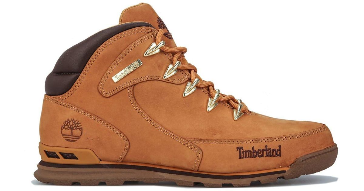 Timberland Euro Rock Mid Lace Hiker Boots in Brown for Men | Lyst UK
