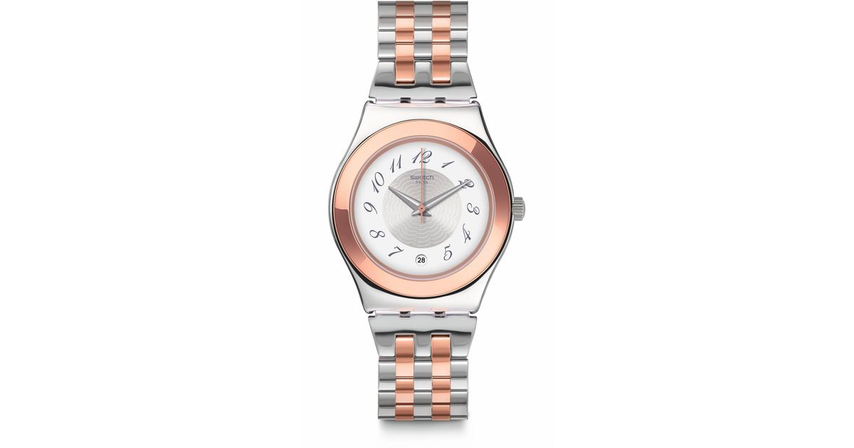 Swatch Adults Irony Analogue Quartz Watch in Metallic | Lyst UK