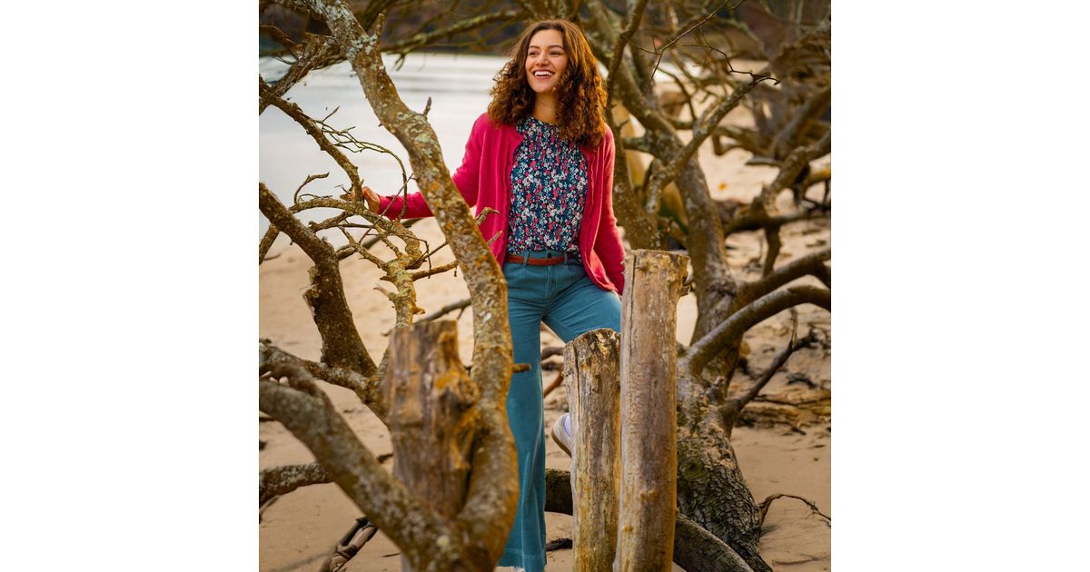 Brakeburn Tempest Cardigan in Pink | Lyst UK