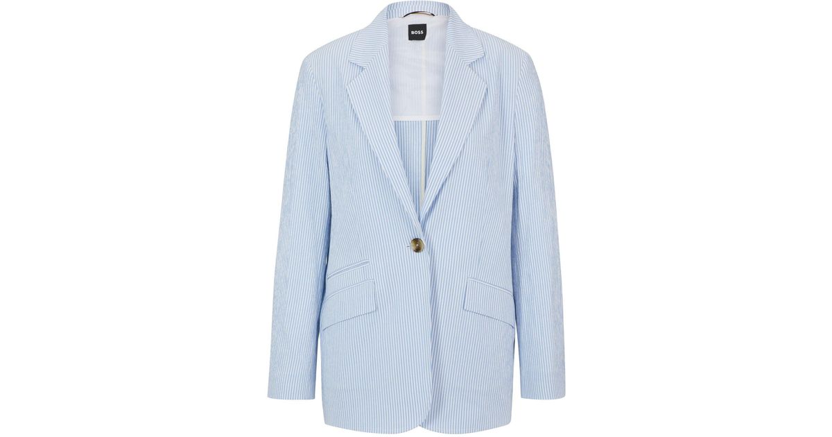 BOSS Jopeta Formal Jacket in Blue | Lyst UK