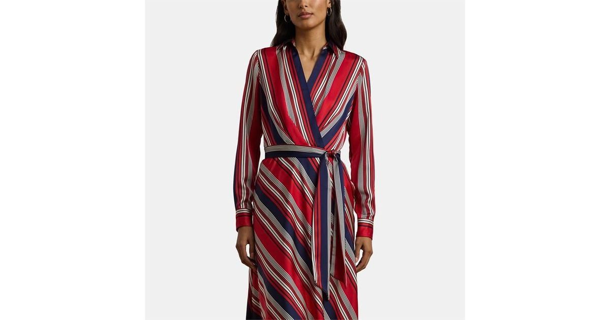 Ralph Lauren Rowella Dress in Red | Lyst UK