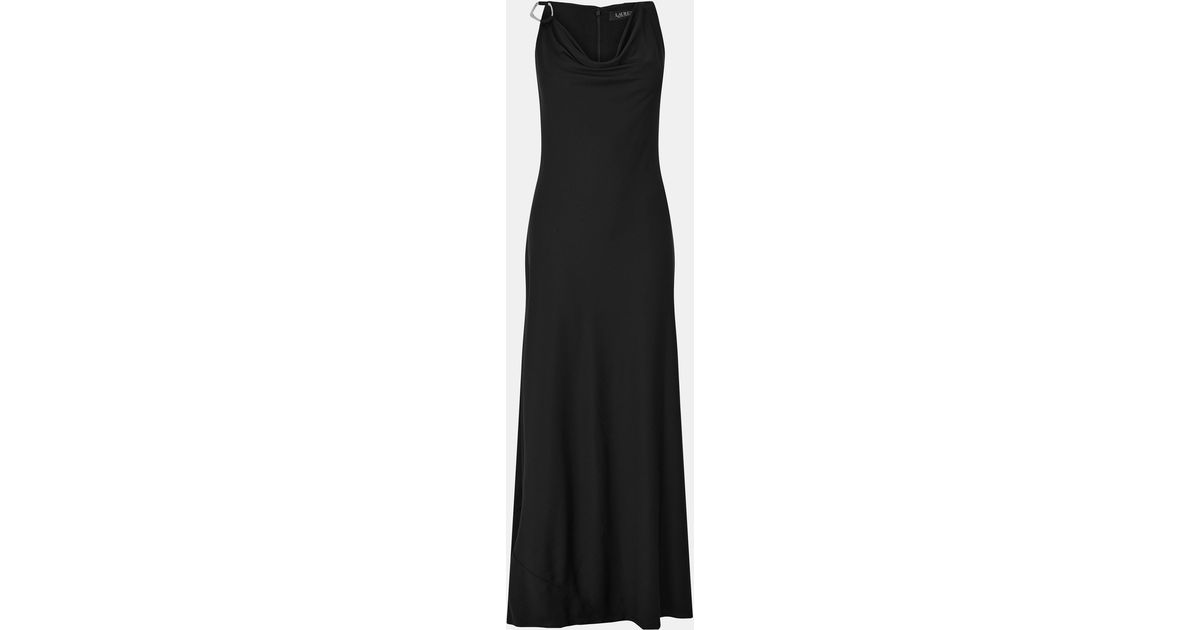 Ralph Lauren Real Leather Elkanah Ball Gown in Black | Lyst UK