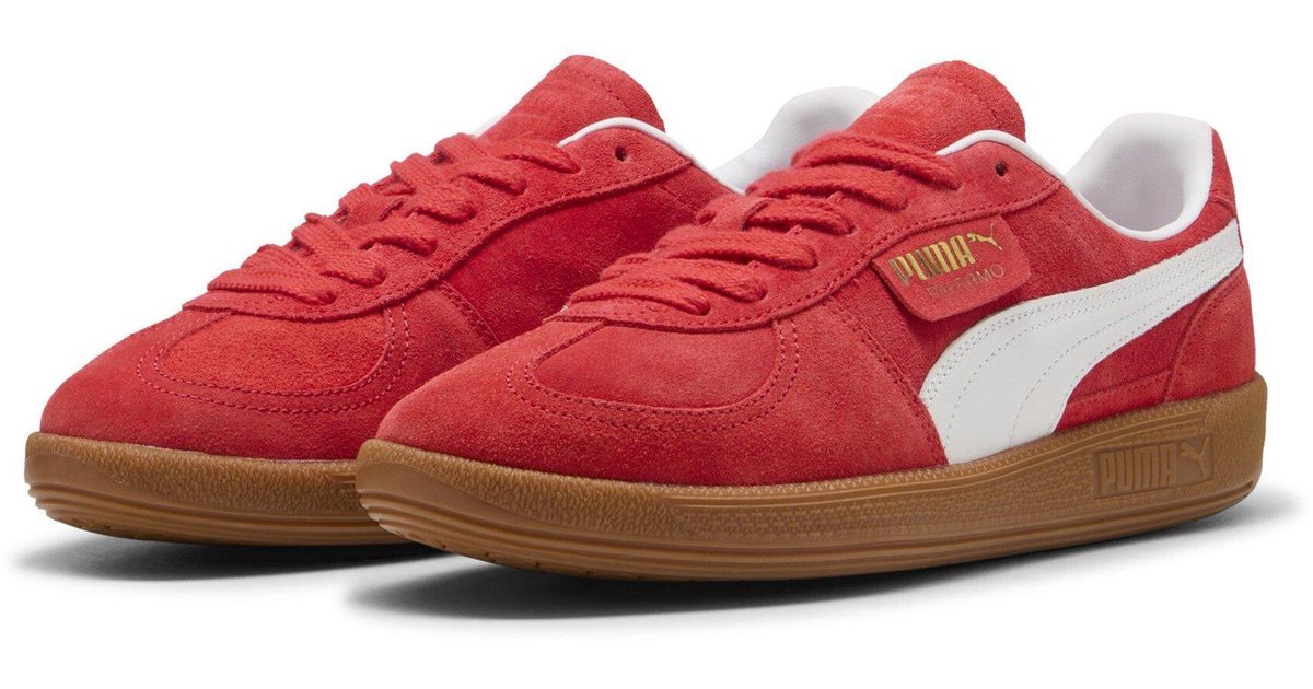PUMA Palermo Trainers in Red for Men | Lyst UK