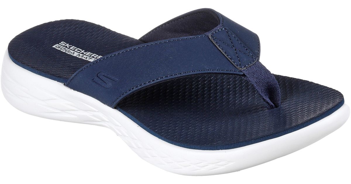 Skechers On The Go Vacay Flip Flops in Blue | Lyst UK