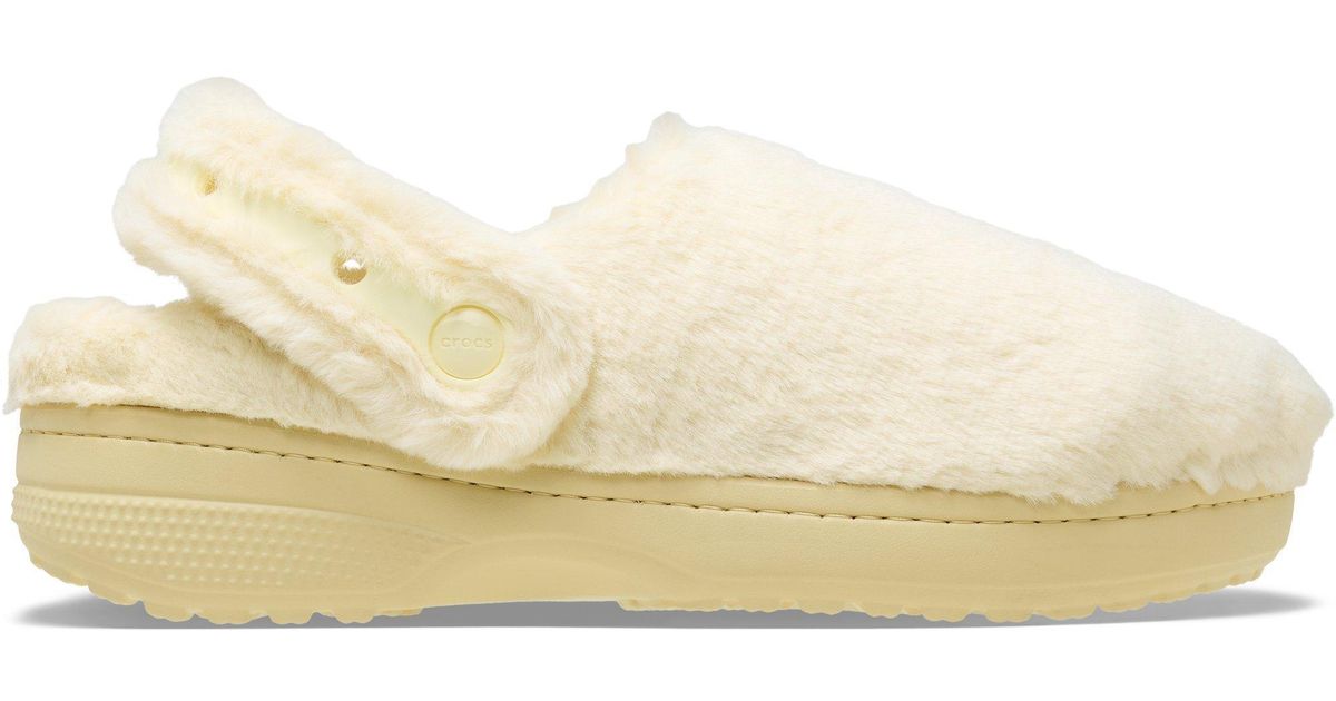 Crocs™ Unfurgettable Mule Slippers in Natural | Lyst UK