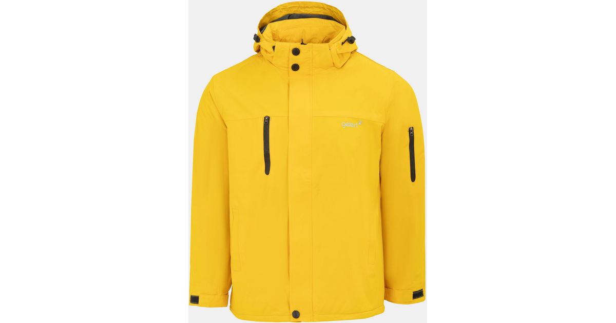 Gelert Fleece Lined Outdoor Jacket in Yellow for Men | Lyst UK