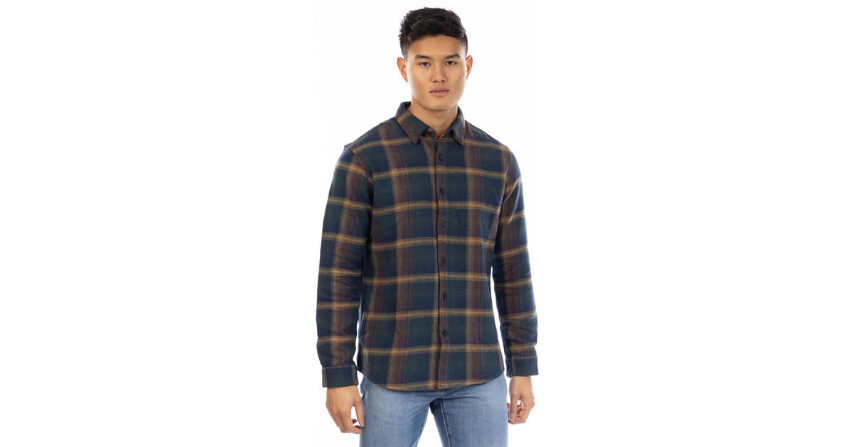 Peter Werth W Abbott Long Sleeve Plain Shirt in Blue for Men | Lyst UK