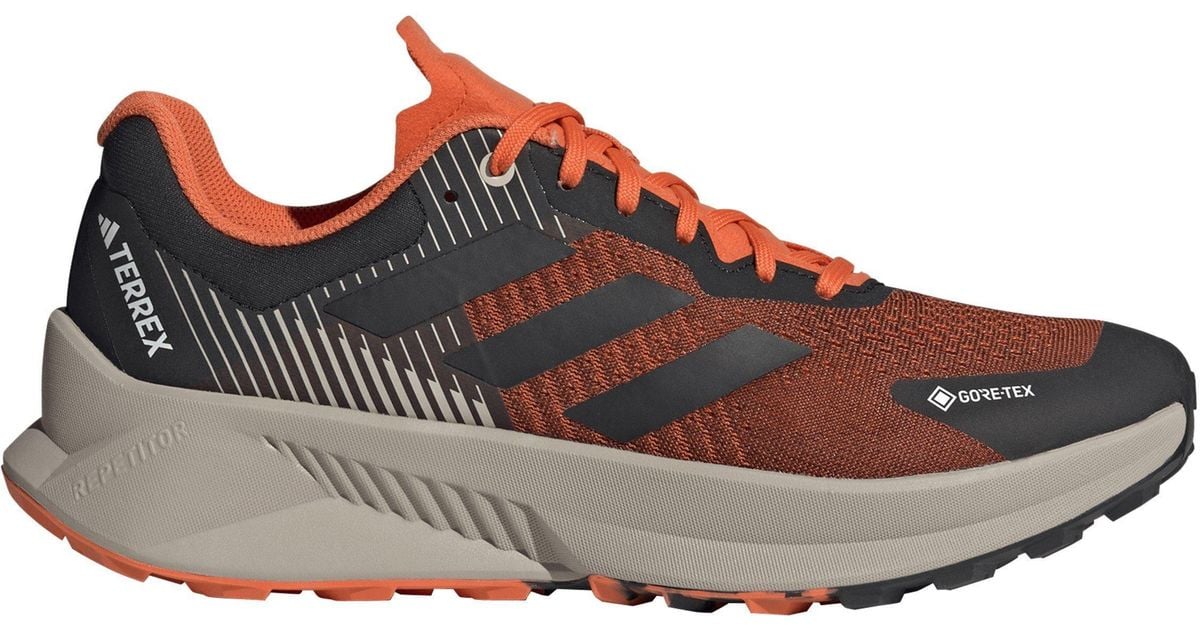adidas Terrex Soulstride Flow Gtx Trail Running Shoes in Brown for Men ...
