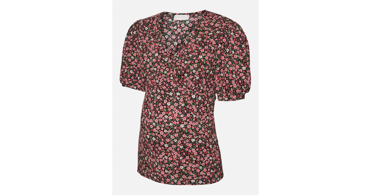 Mama.licious Mama Tess Jrs T-Shirt in Black | Lyst UK
