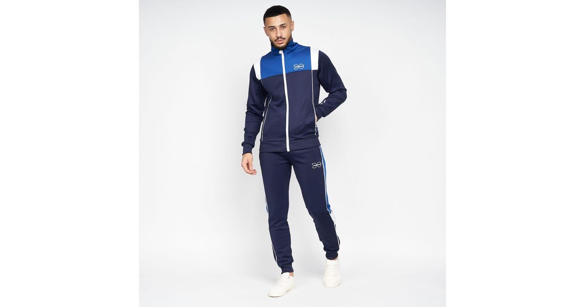 Crosshatch Chinooks Tracksuit in Blue for Men | Lyst UK