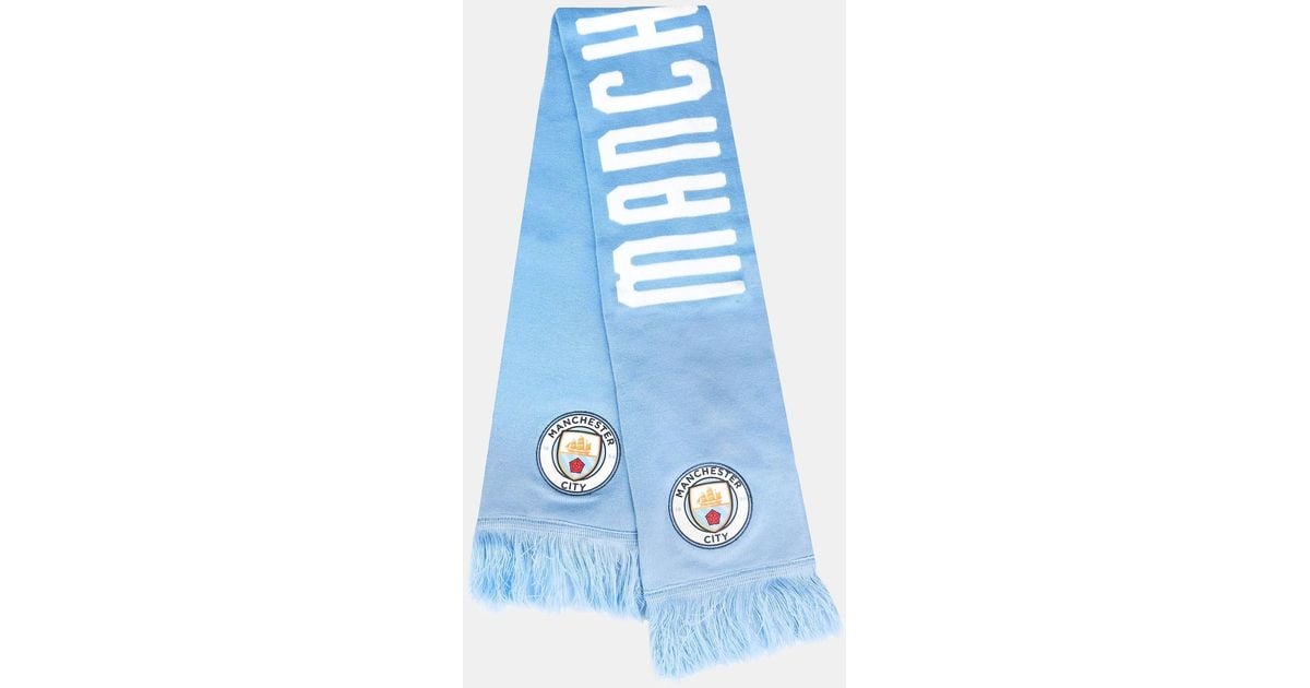 PUMA Manchester City Fc Dna Fan Scarf in Blue for Men | Lyst UK