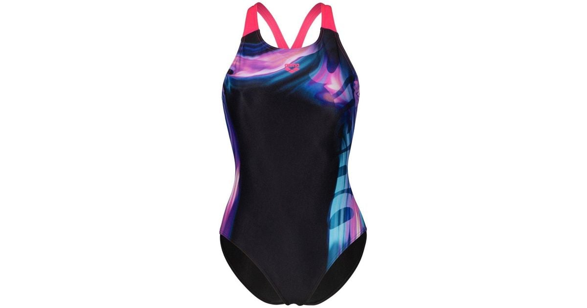 Arena Dreamline V Back Swimsuit in Blue | Lyst UK