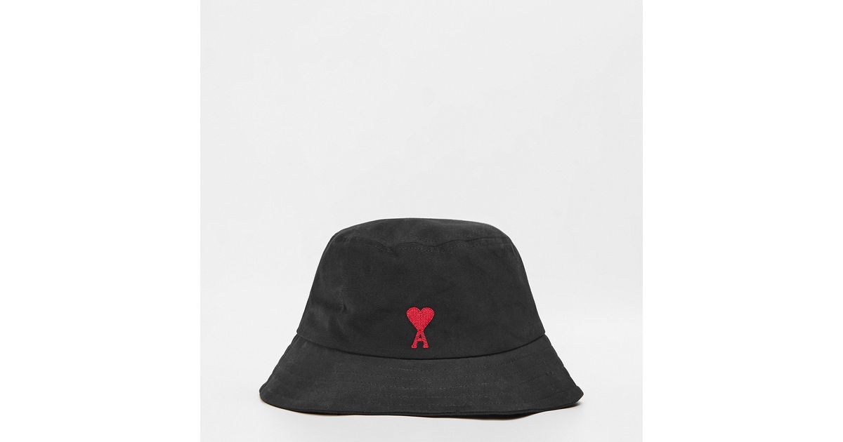 Ami Paris Bucket Hat in Green for Men | Lyst UK