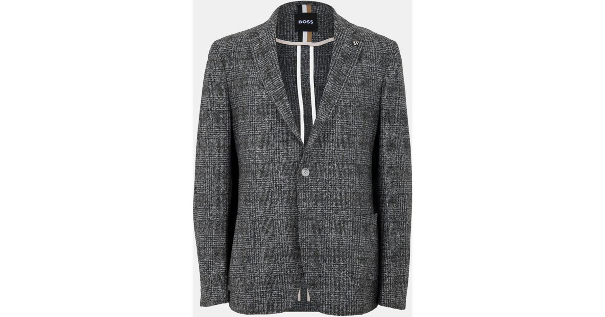 BOSS Hanry Formal Style Jacket in Grey for Men | Lyst UK