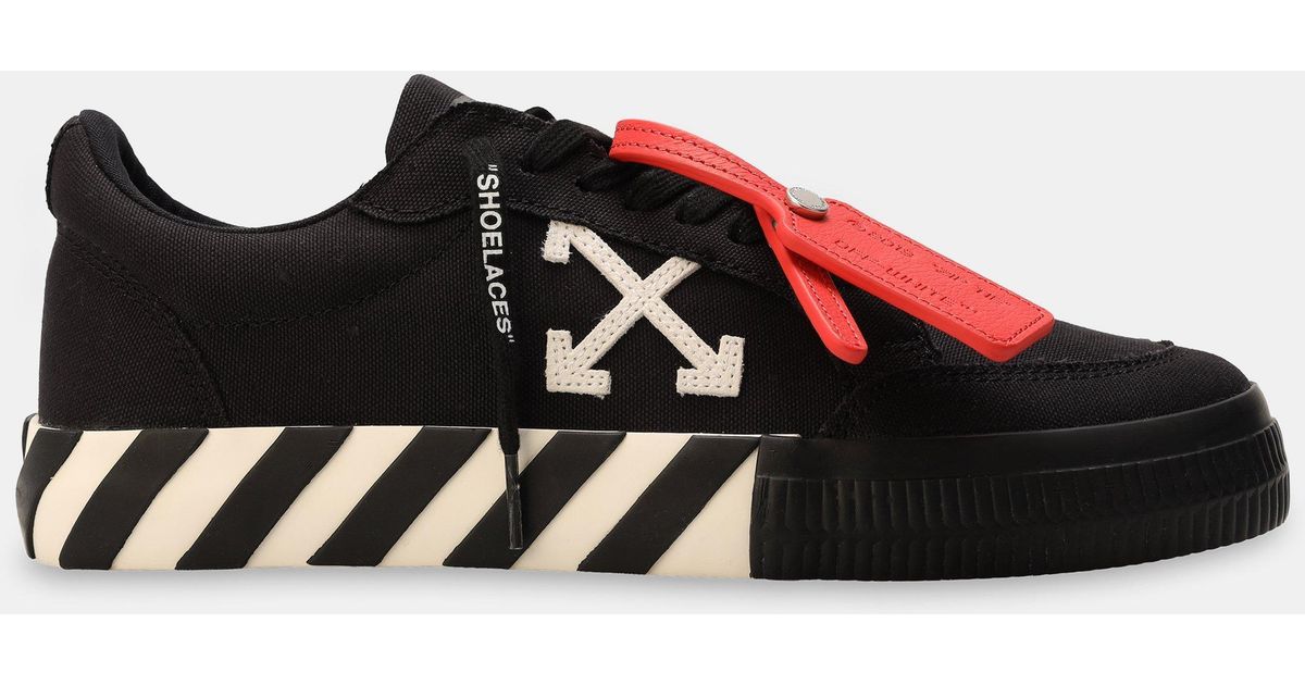 Off-White c/o Virgil Abloh Off Low V Canva in Black | Lyst UK