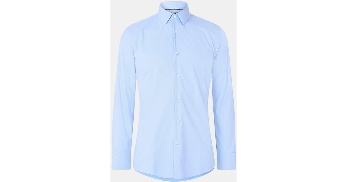 BOSS Phank Long Sleeve Shirt in Blue for Men | Lyst UK