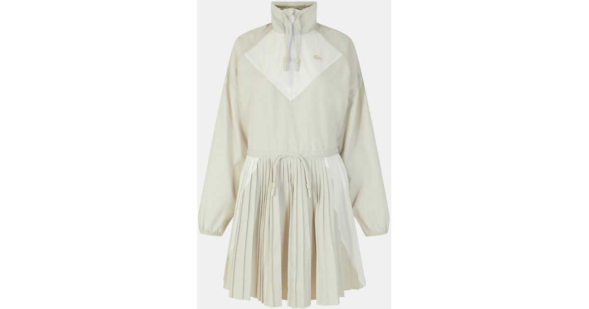 Lacoste Towel Dressing Gown in White | Lyst UK