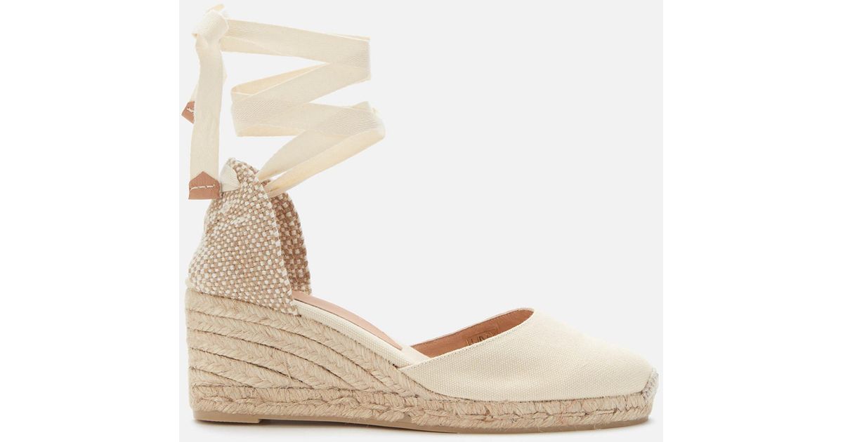 Castañer Carina Wdge in Natural | Lyst UK