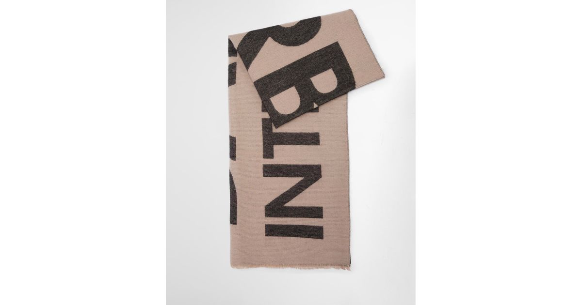 Barbour Milla Logo Wrap Scarf in Brown | Lyst UK