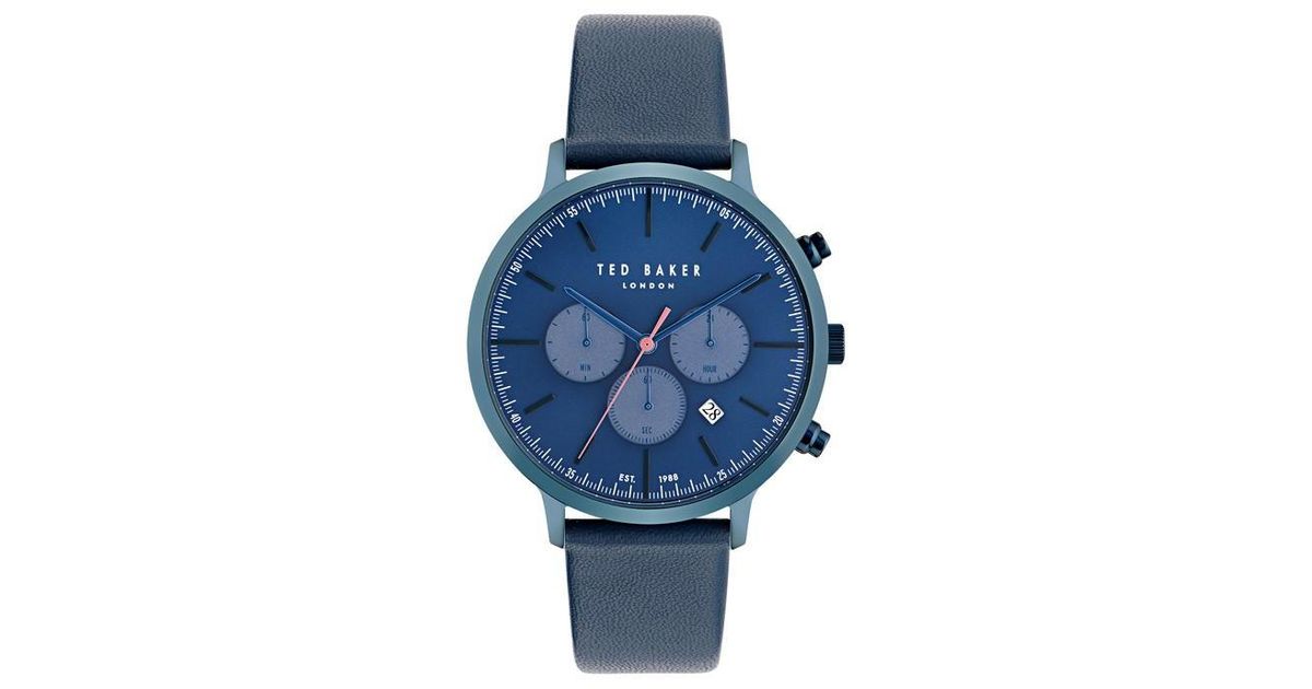 Ted Baker Haarvin Watch in Blue for Men | Lyst UK