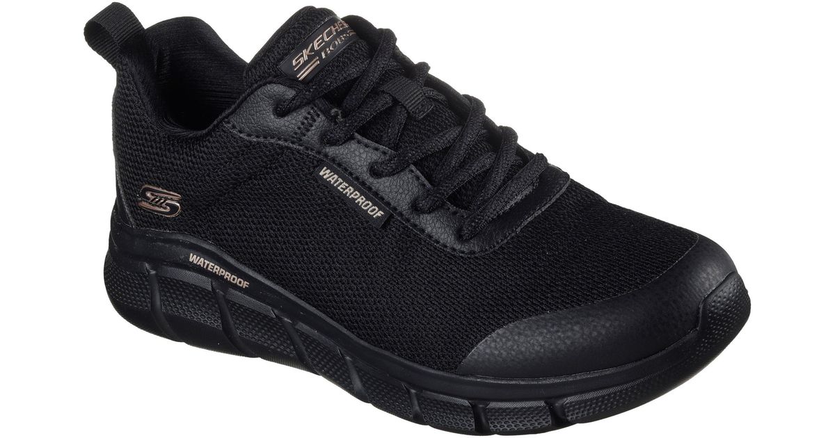 Skechers Bob Flex Slip On Runners in Blue | Lyst UK