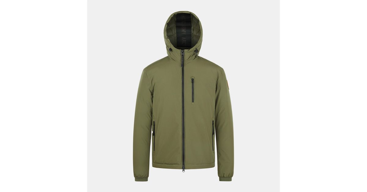 ARCTIC ARMY Lite Reflective Short Puffer Jacket in Green for Men | Lyst UK