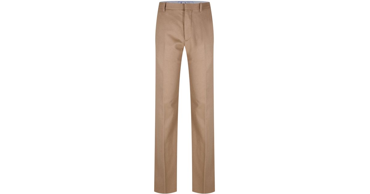 Off-White c/o Virgil Abloh Slim Fit Trousers, Stylish Design in Natural ...