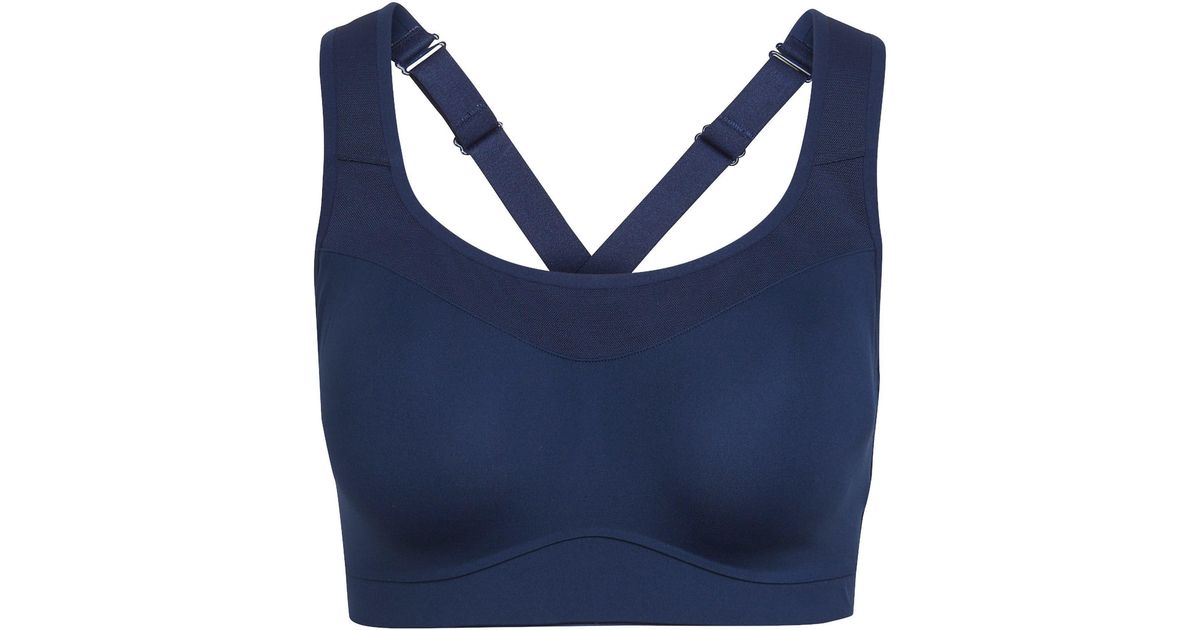 adidas X Karlie Kloss Medium Impact Sports Bra in Blue | Lyst UK