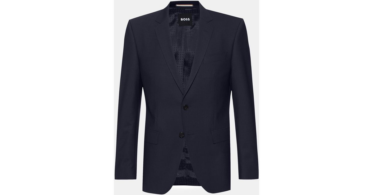 BOSS Hbb Huge Mm Suit Jacket, Distinguished Tailoring in Blue for Men ...
