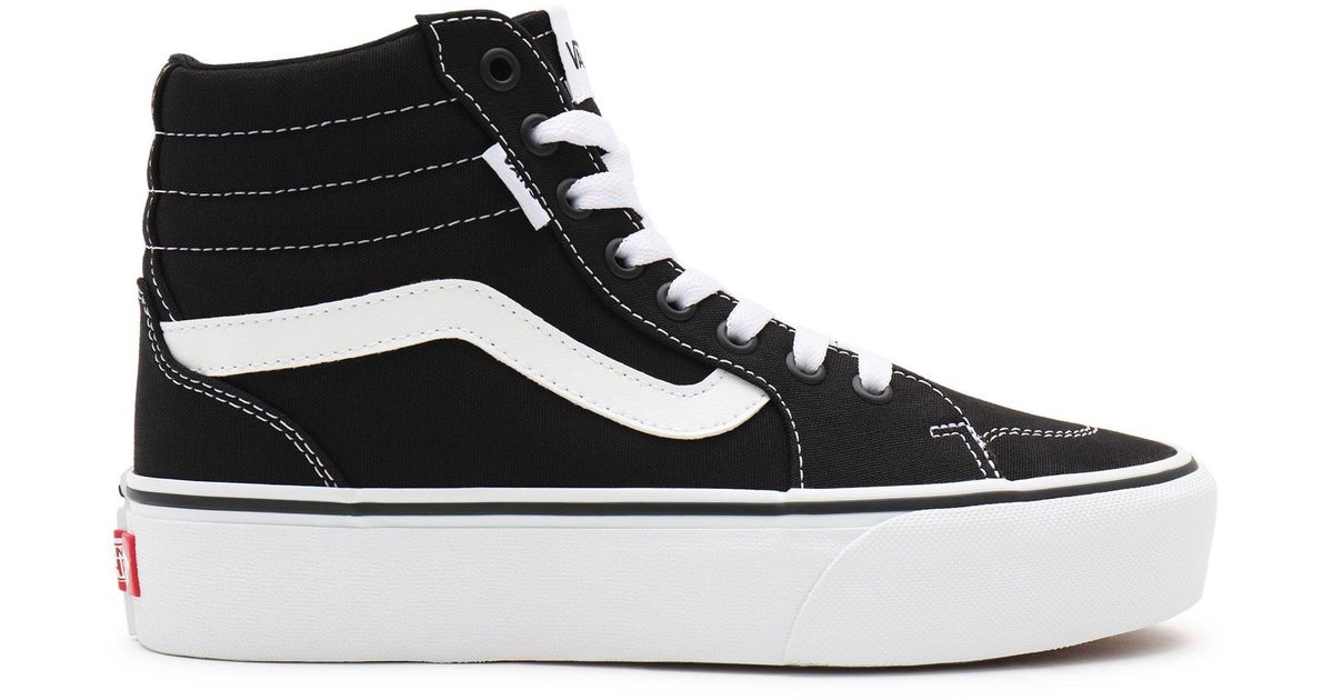 Vans Filmore High Platform Canvas High-Top Trainers in Blue | Lyst UK