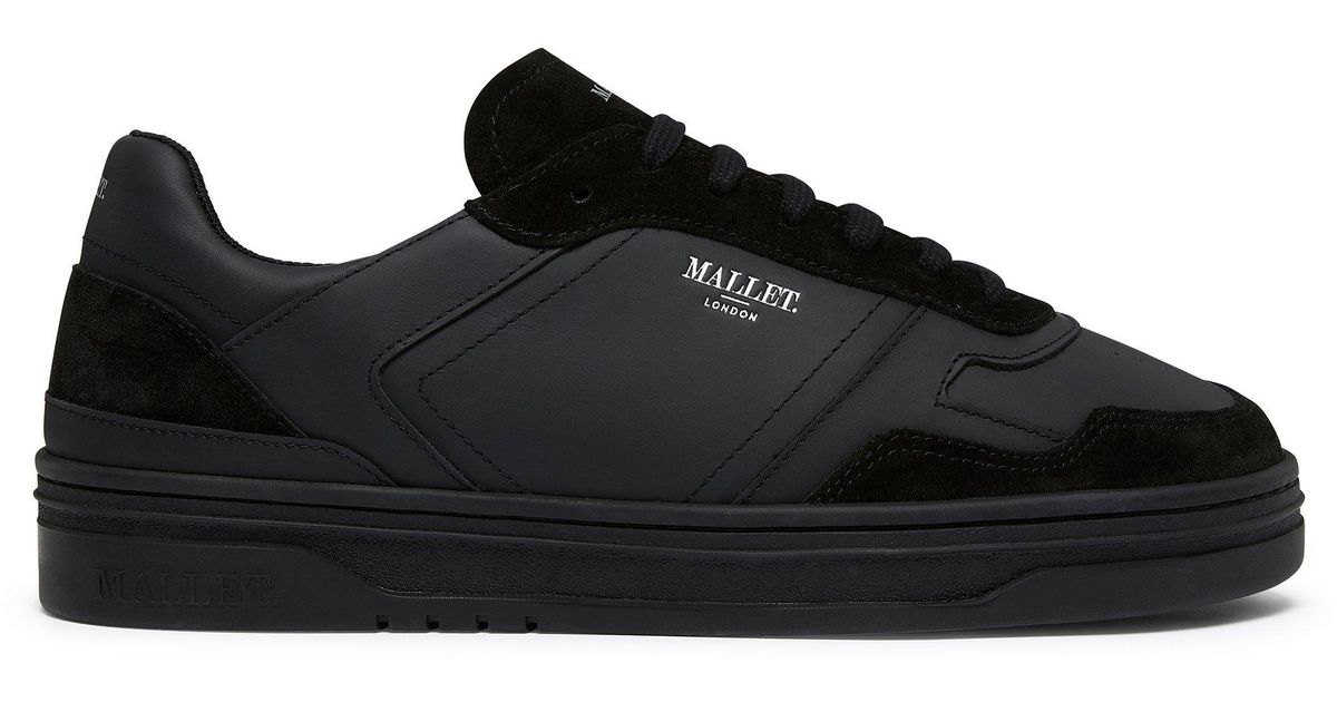 Mallet Barnsley Court Trainers in Black for Men | Lyst UK