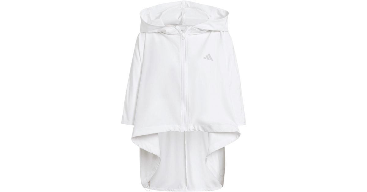 adidas T Premium Jkt Tennis Jacket in White | Lyst UK