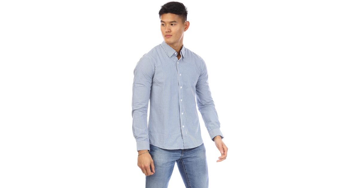 Peter Werth W Beasley Sht in Blue for Men | Lyst UK