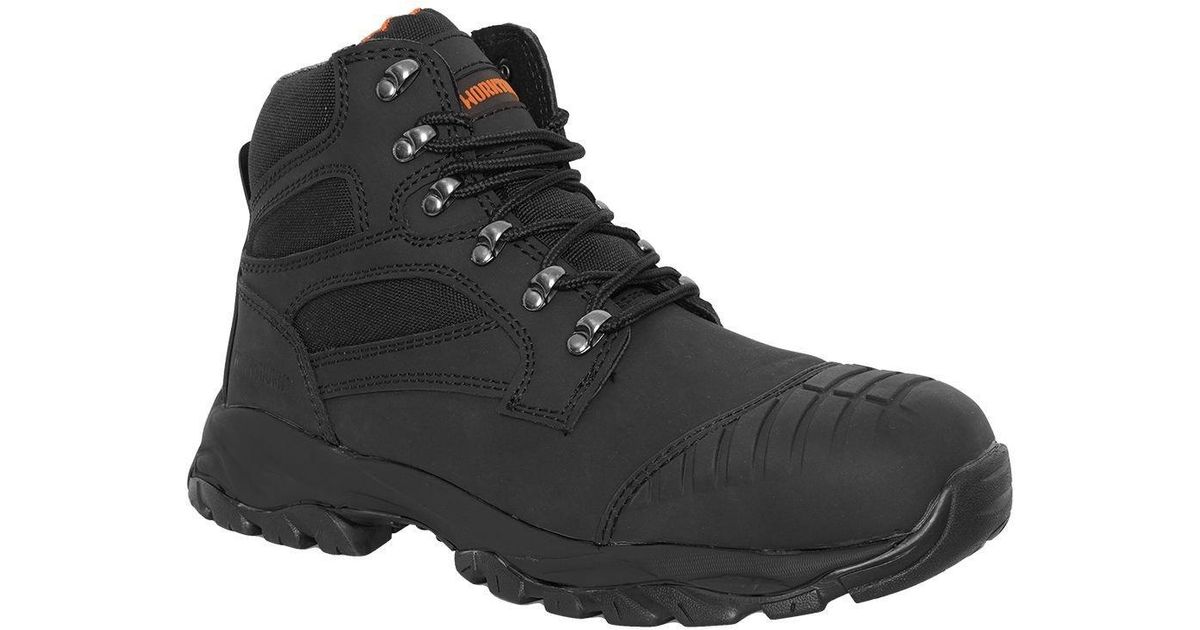 Worktough Adults Safety Steel Toe Cap Boot in Black | Lyst UK