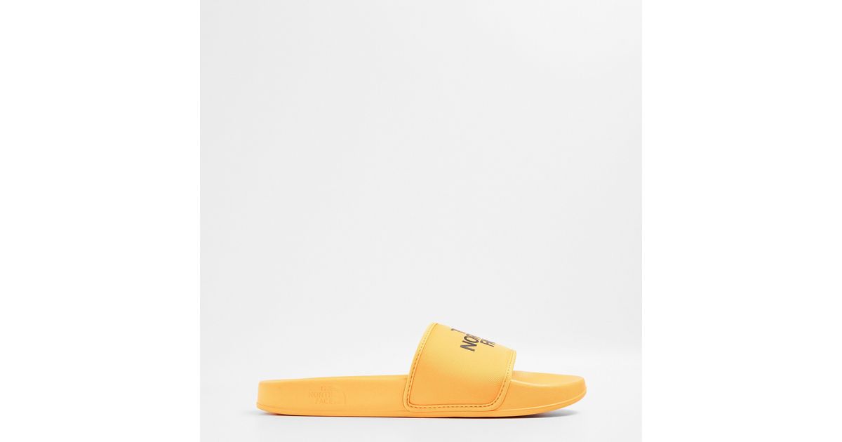 The North Face Base Camp Pool Sliders in Yellow for Men | Lyst UK