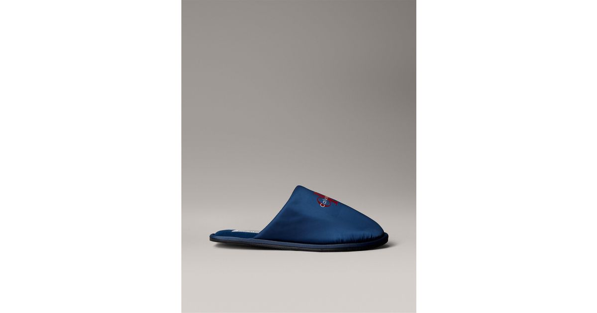 Calvin Klein Ck Mono Mule Slippers in Blue for Men | Lyst UK