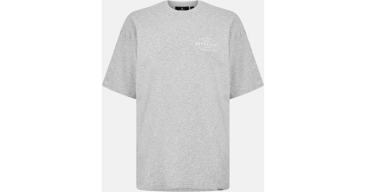 Represent Regular Fit T-Shirt in Grey for Men | Lyst UK