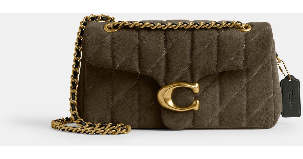 COACH Quilted Tabby 26 Shoulder Bag in Green | Lyst UK