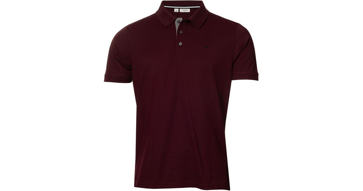 Calvin Klein G Qp Polo in Red for Men | Lyst UK