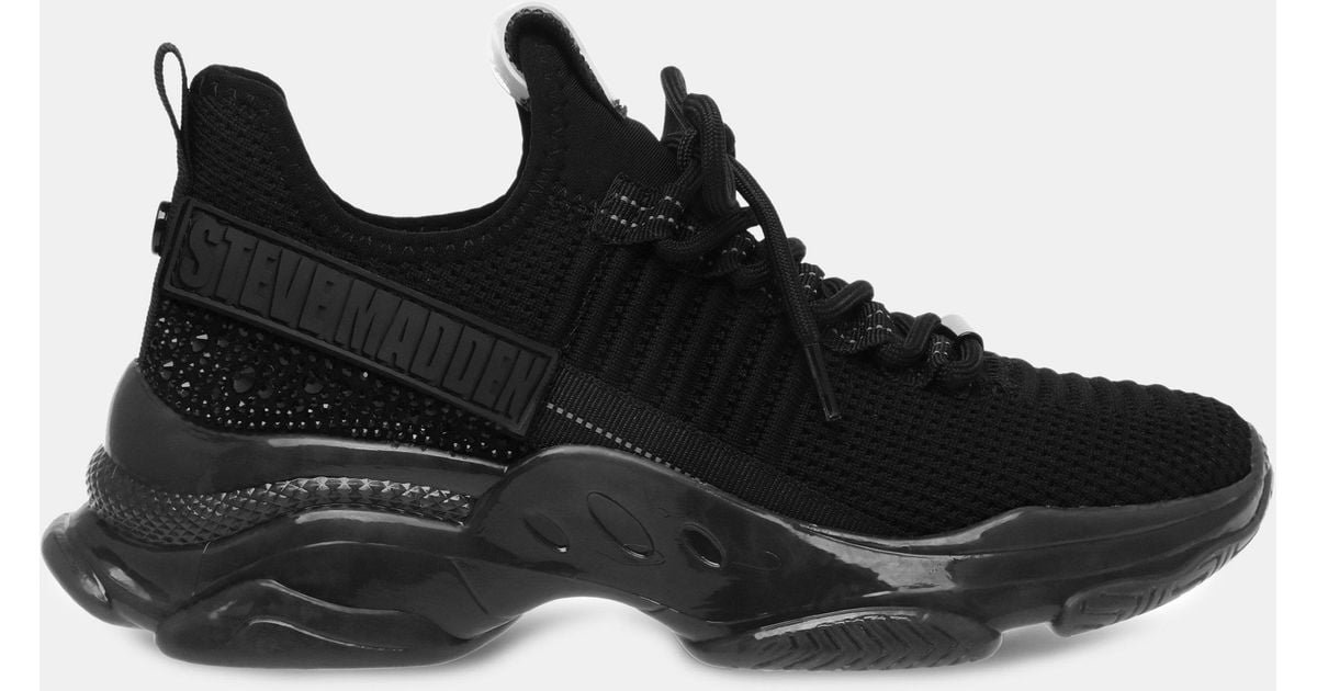 Steve Madden Maxilla Low-Top Runners in Black | Lyst UK