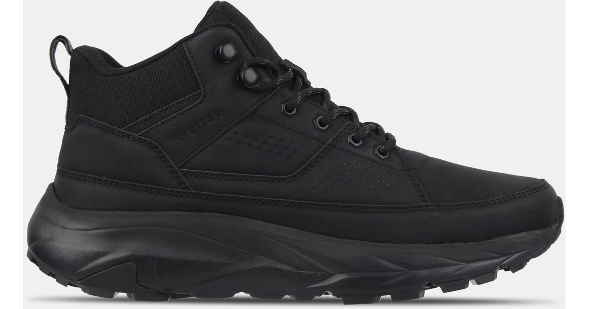 Firetrap Hiker Rugged Boots in Black for Men | Lyst UK