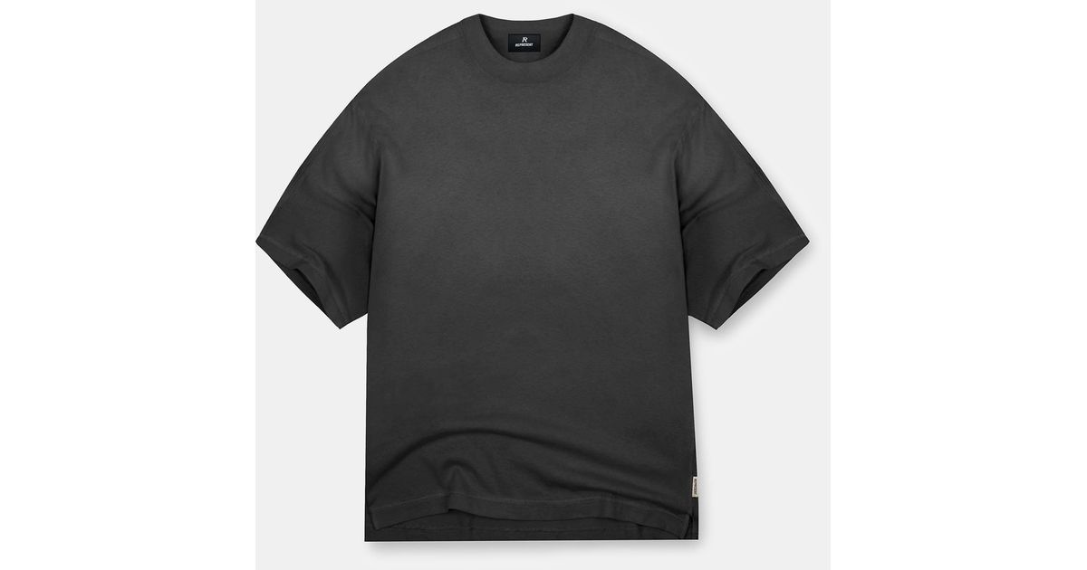 Represent Stepped Hem Oversized T-Shirt in Black for Men | Lyst UK