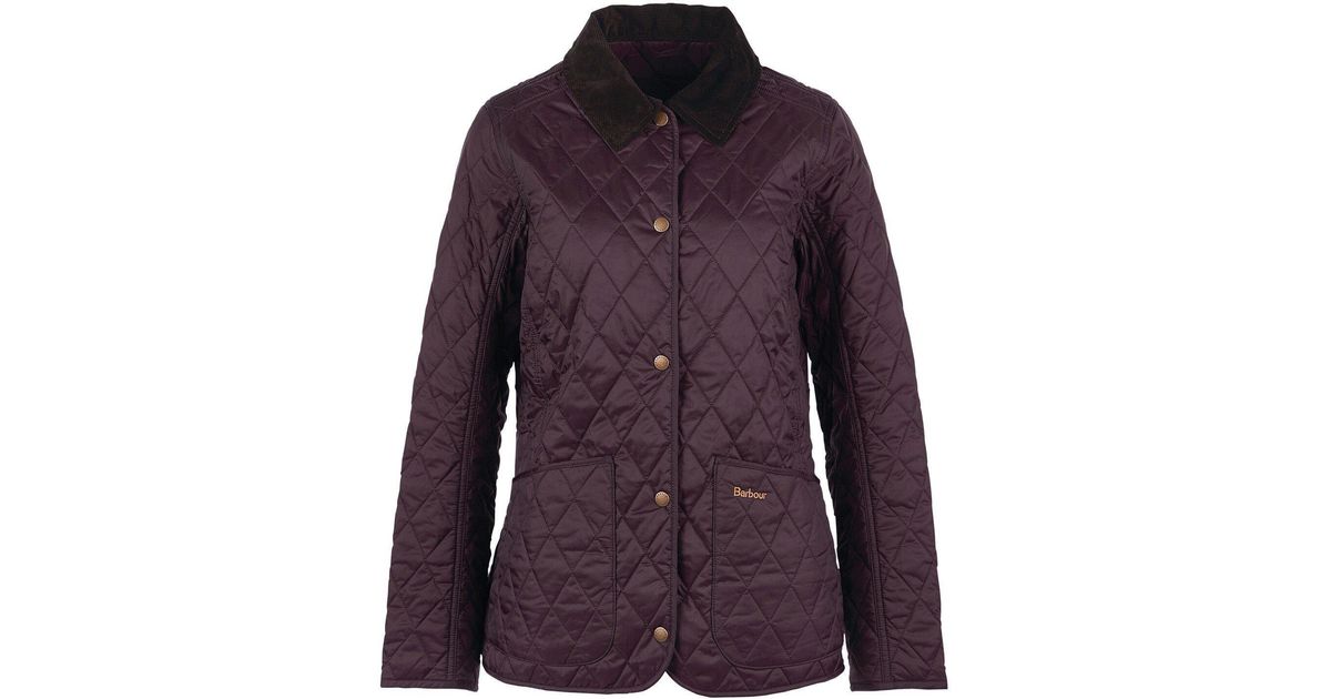 Barbour Annandale Quilted Jacket in Purple | Lyst UK