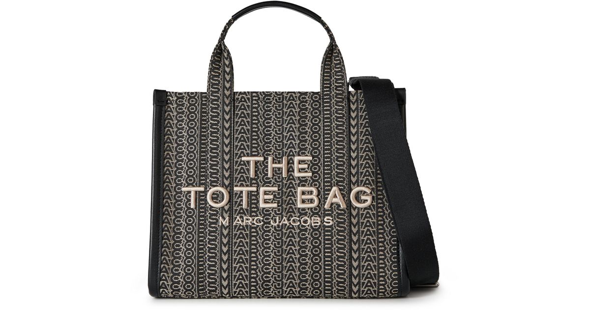 Marc Jacobs Monogram Medium Tote Bag in Black | Lyst UK